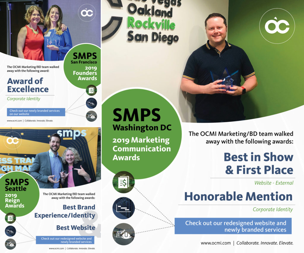 OCMI’s Marketing/BD Team brings home six Society for Marketing ...